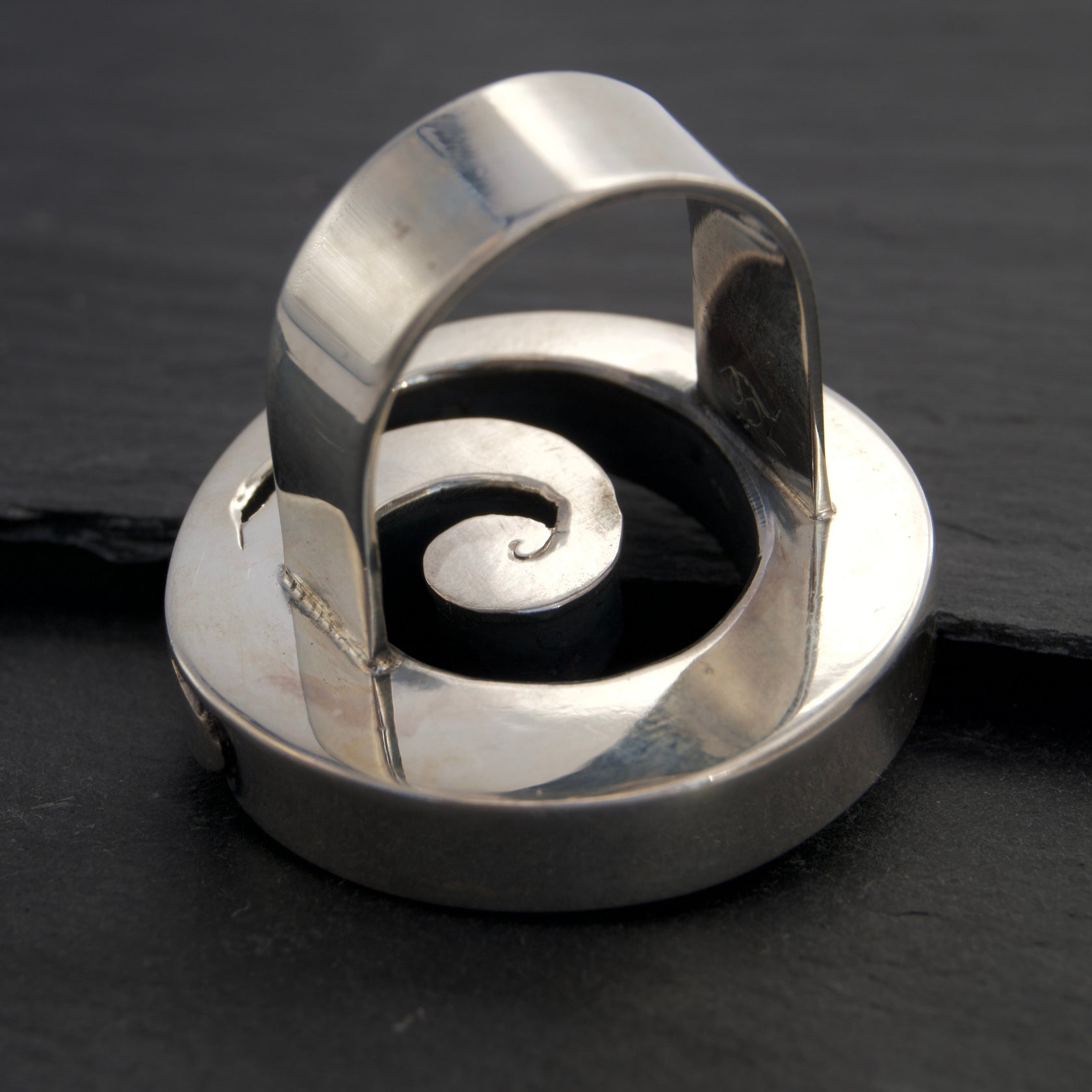 Spiraling Expansion Ring |Spiral Statement ring, handcrafted in Silver ...
